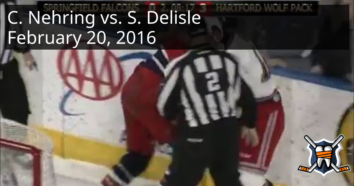 Chad Nehring vs. Steven Delisle, February 20, 2016 - Hartford Wolf Pack ...