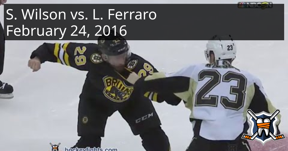 Scott Wilson vs. Landon Ferraro, February 24, 2016 - Pittsburgh ...