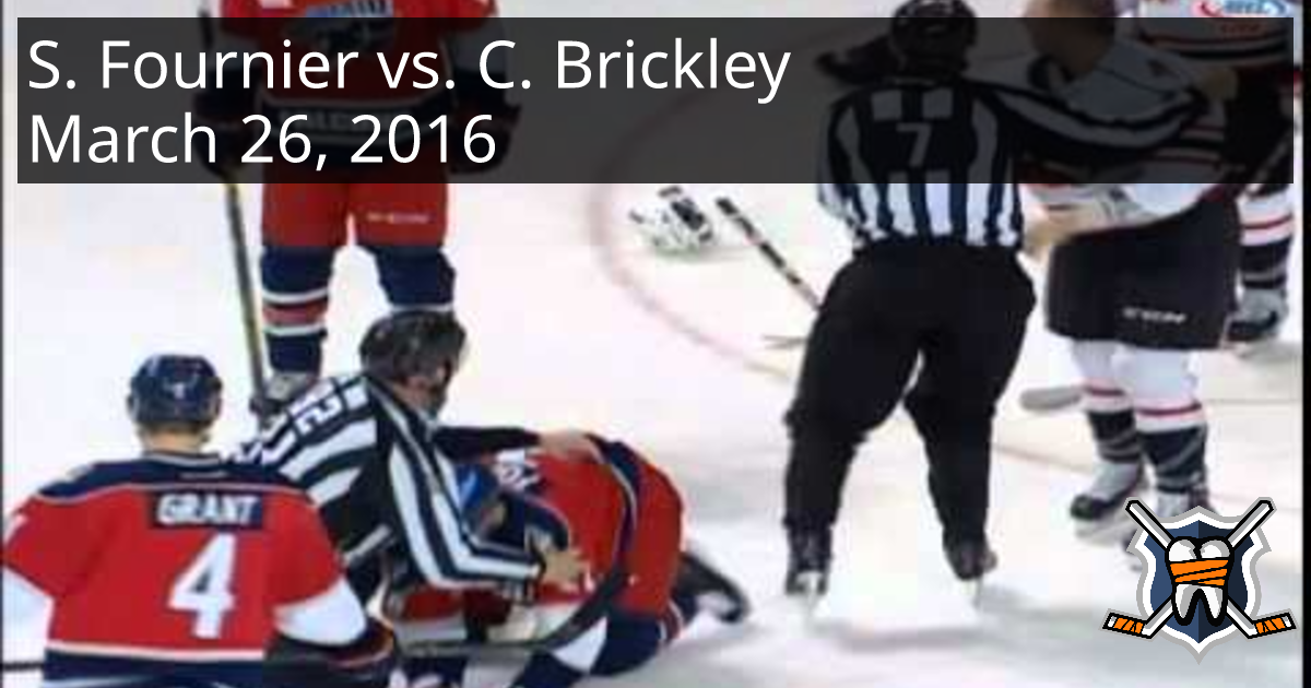 Stefan Fournier vs. Connor Brickley, March 26, 2016 - Springfield ...