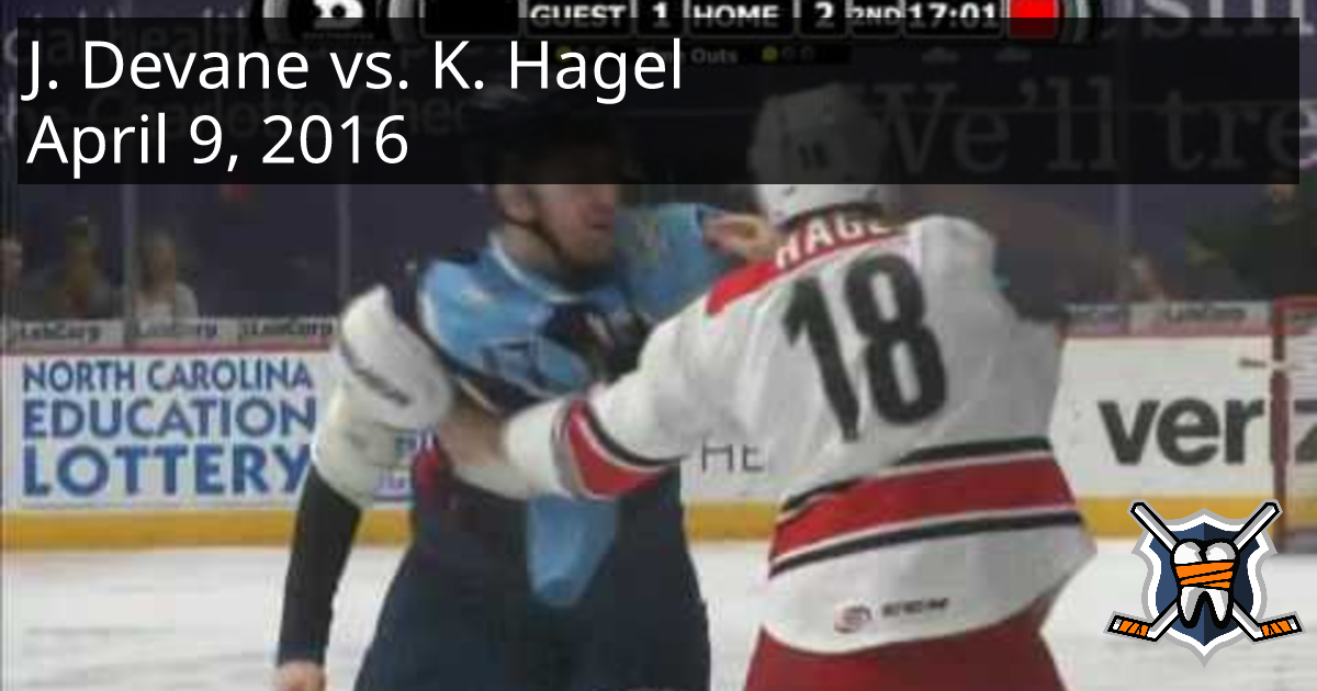 Jamie Devane vs. Kyle Hagel, April 9, 2016 - Milwaukee Admirals vs ...