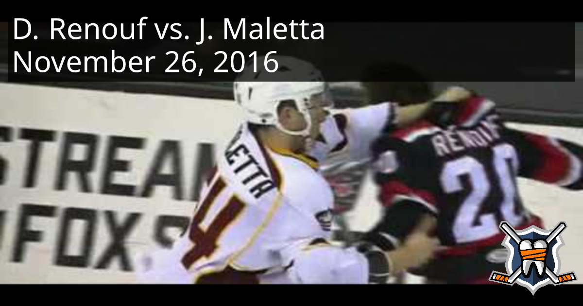 Daniel Renouf vs. Jordan Maletta, November 26, 2016 - Grand Rapids ...
