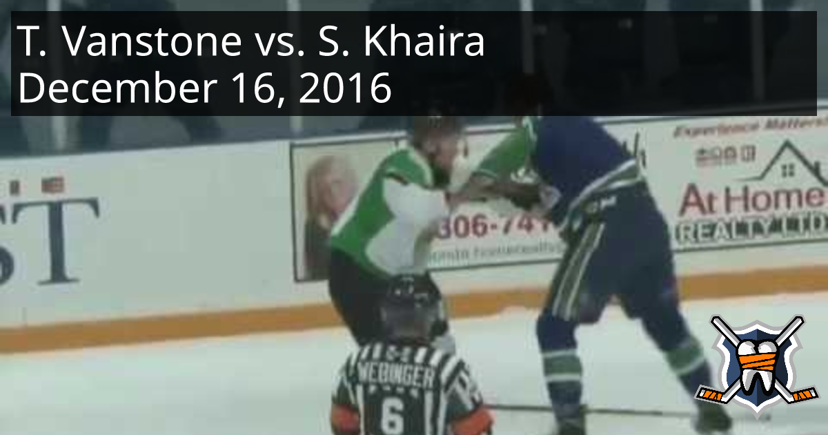 Tim Vanstone vs. Sahvan Khaira, December 16, 2016 - Prince Albert ...