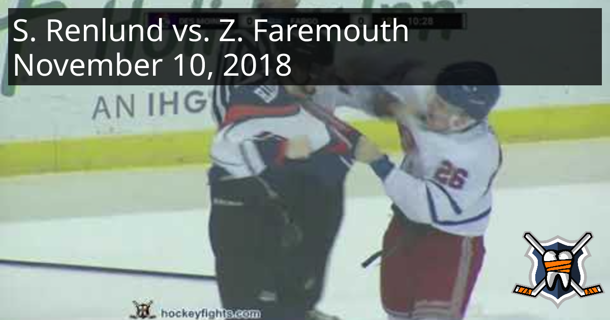Sam Renlund vs. Zach Faremouth, November 10, 2018 - Des Moines ...