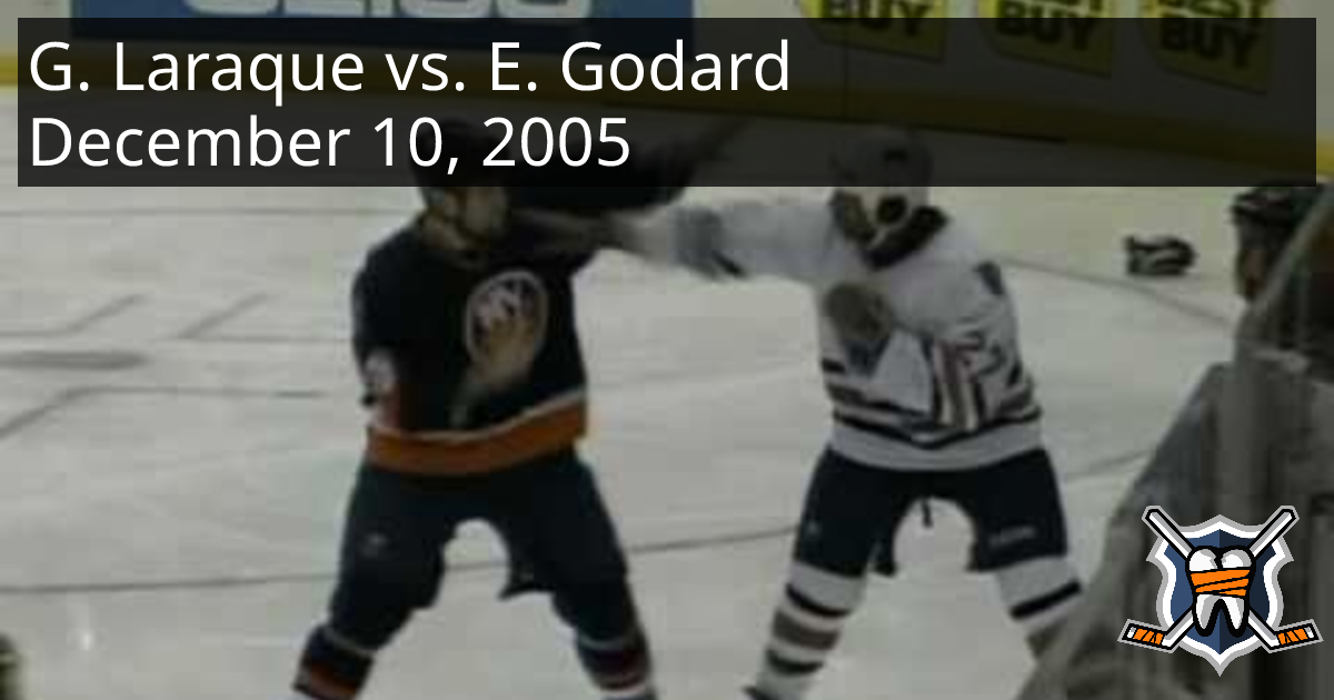 Georges Laraque vs. Eric Godard, December 10, 2005 - Edmonton Oilers vs ...