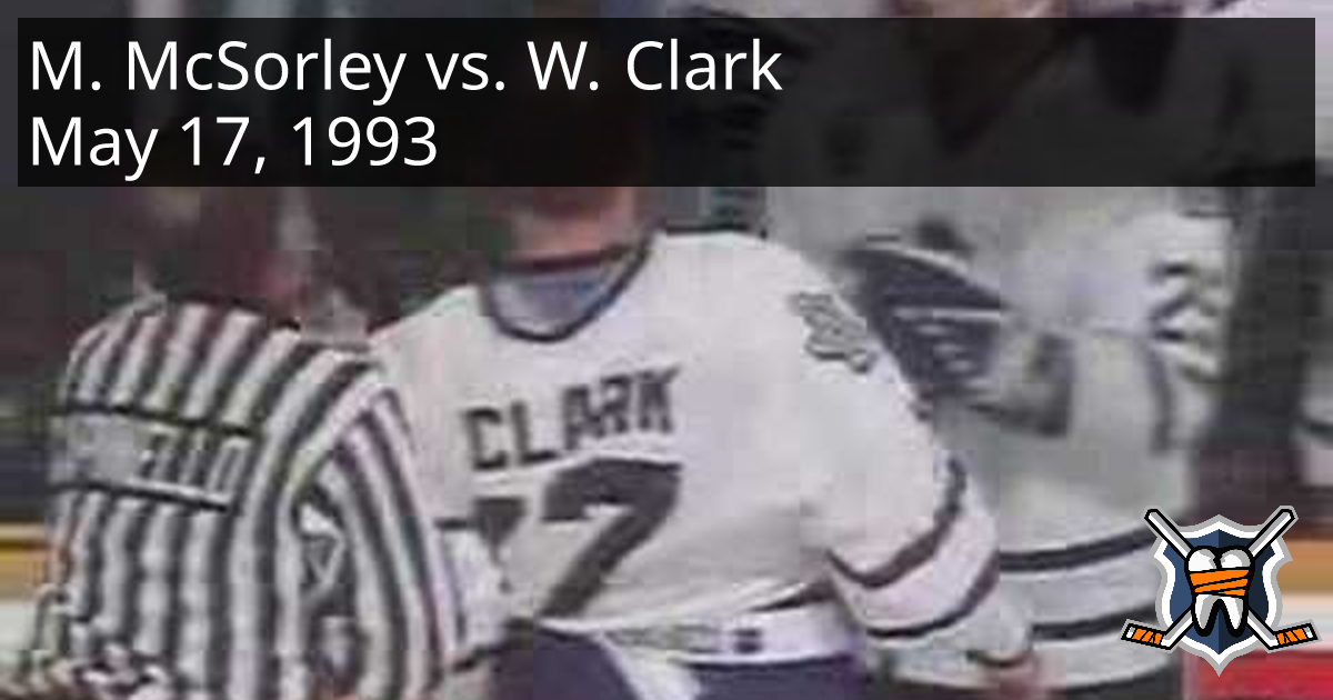 Marty McSorley vs. Wendel Clark, May 17, 1993 - Los Angeles Kings vs ...
