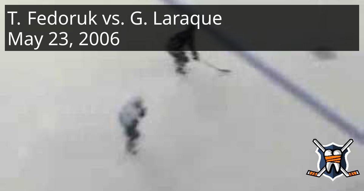 Todd Fedoruk vs. Georges Laraque, May 23, 2006 - Anaheim Ducks vs ...