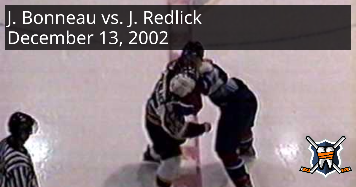 Jimmy Bonneau vs. Jack Redlick, December 13, 2002 - Montréal Rocket vs ...