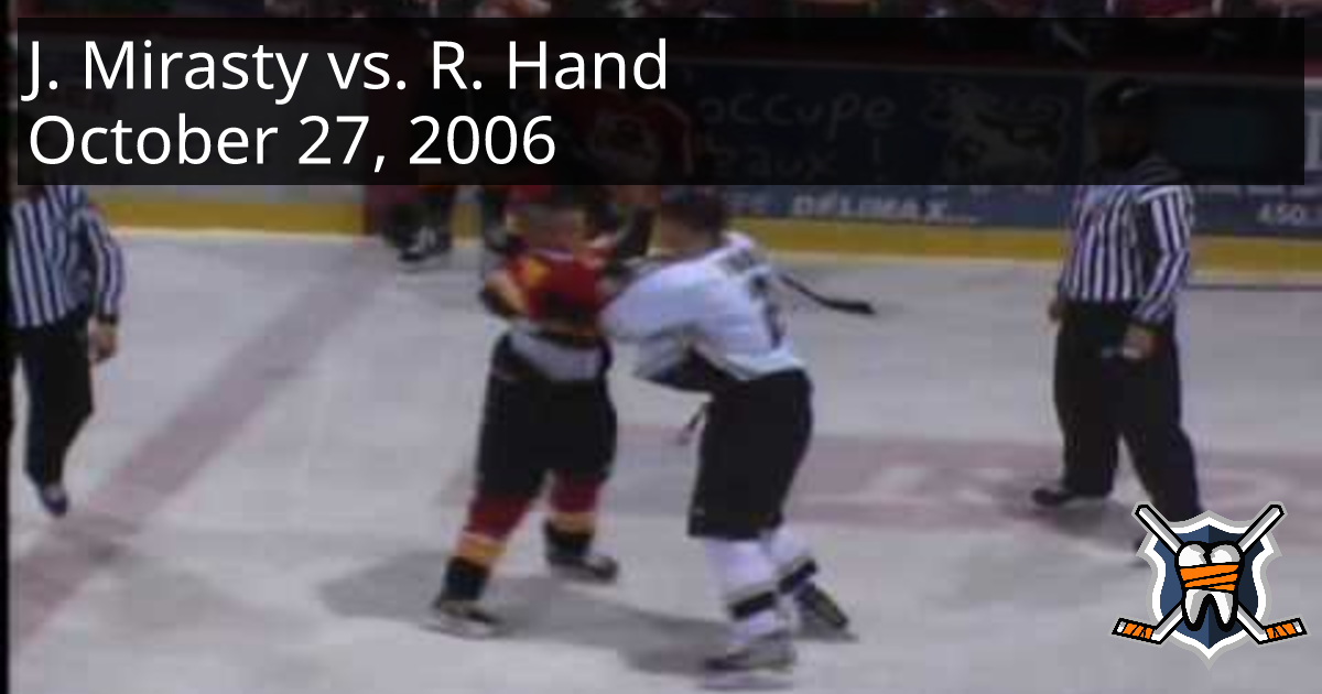 Jon Mirasty vs. Ryan Hand, October 27, 2006 - Mission de Sorel-Tracy vs ...