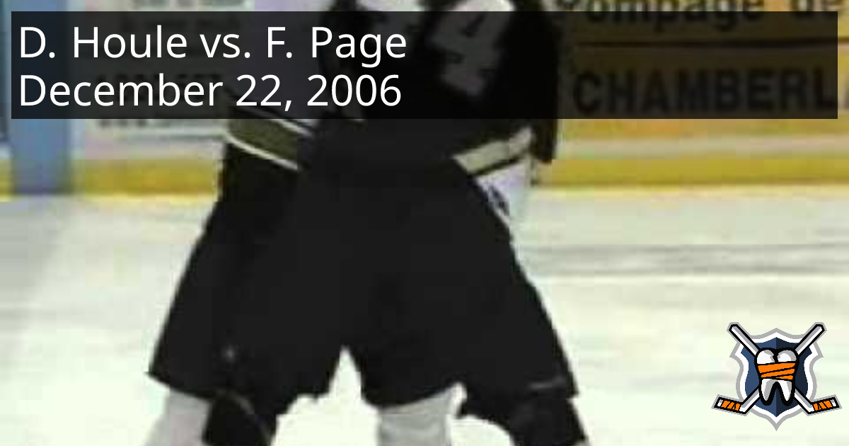 Daniel Houle vs. Francois Page, December 22, 2006 - Top Design de Saint ...