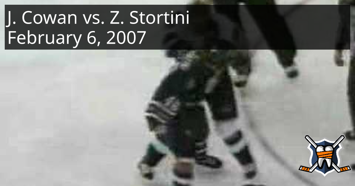 Jeff Cowan vs. Zack Stortini, February 6, 2007 - Vancouver Canucks vs ...
