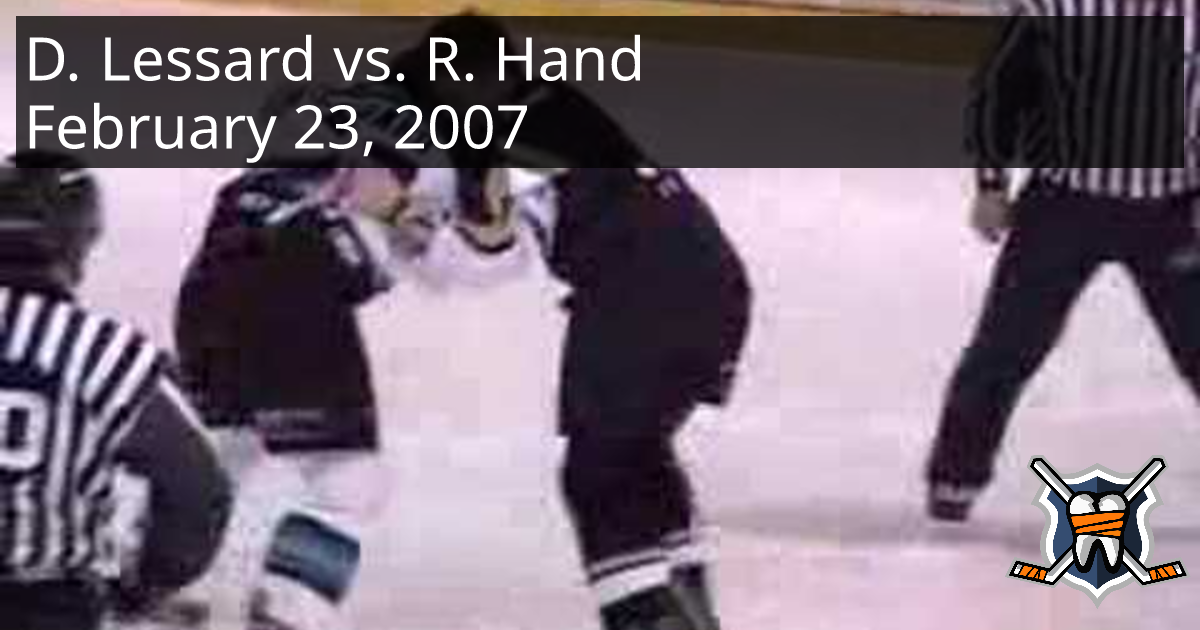 Dannick Lessard vs. Ryan Hand, February 23, 2007 - COOL-FM de Saint ...