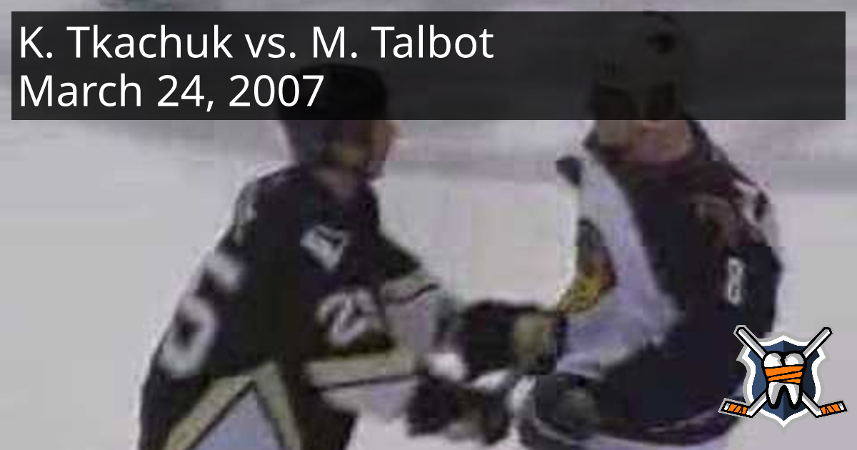 Keith Tkachuk vs. Max Talbot, March 24, 2007 - Atlanta Thrashers vs ...