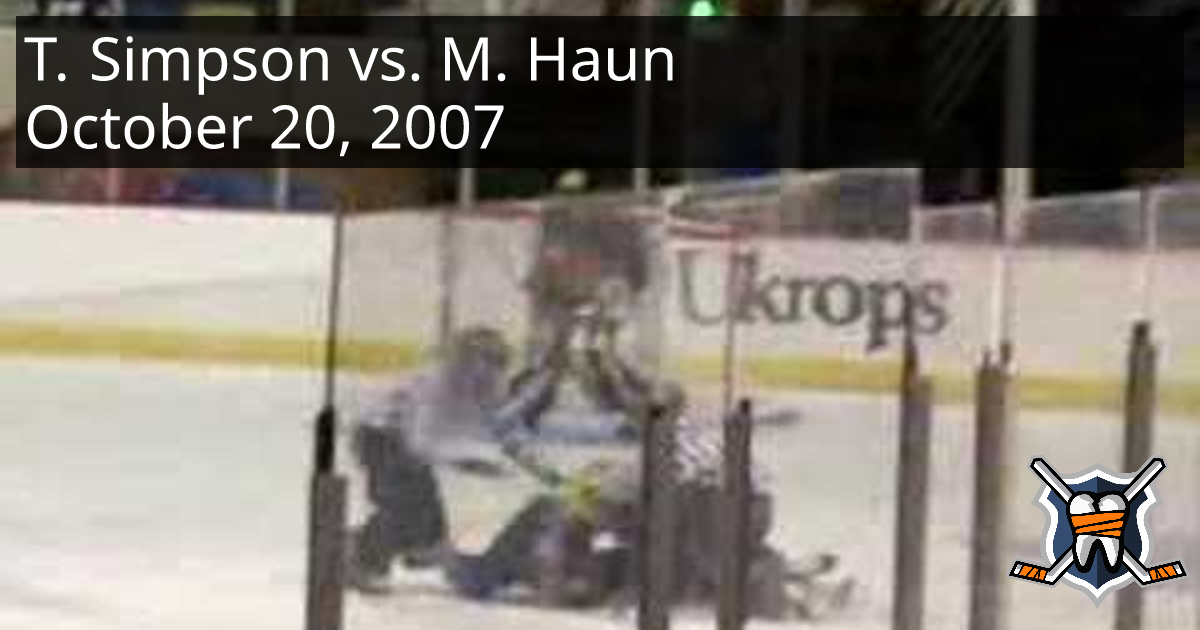 Todd Simpson vs. Mykul Haun, October 20, 2007 - Fayetteville FireAntz ...