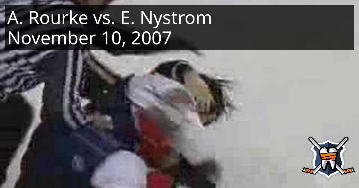 Allan Rourke vs. Eric Nystrom, November 10, 2007 - Edmonton Oilers vs ...