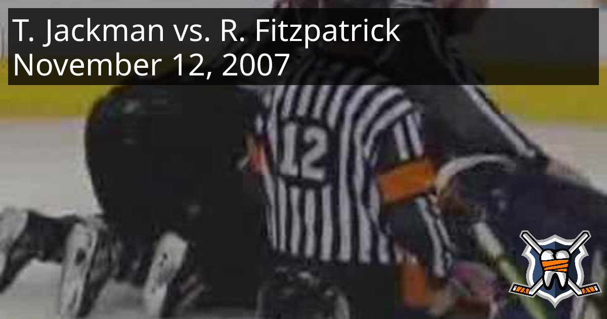 Tim Jackman vs. Rory Fitzpatrick, November 12, 2007 - New York ...