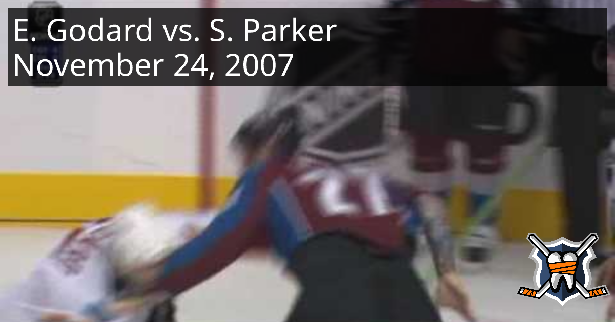 Eric Godard vs. Scott Parker, November 24, 2007 - Calgary Flames vs ...