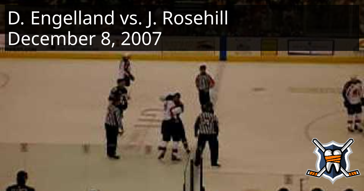 Deryk Engelland vs. Jay Rosehill, December 8, 2007 - Wilkes-Barre ...