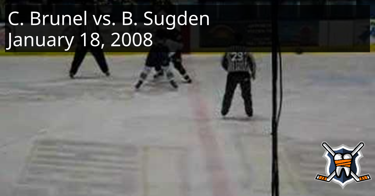 Craig Brunel vs. Brandon Sugden, January 18, 2008 - Saint-François de ...