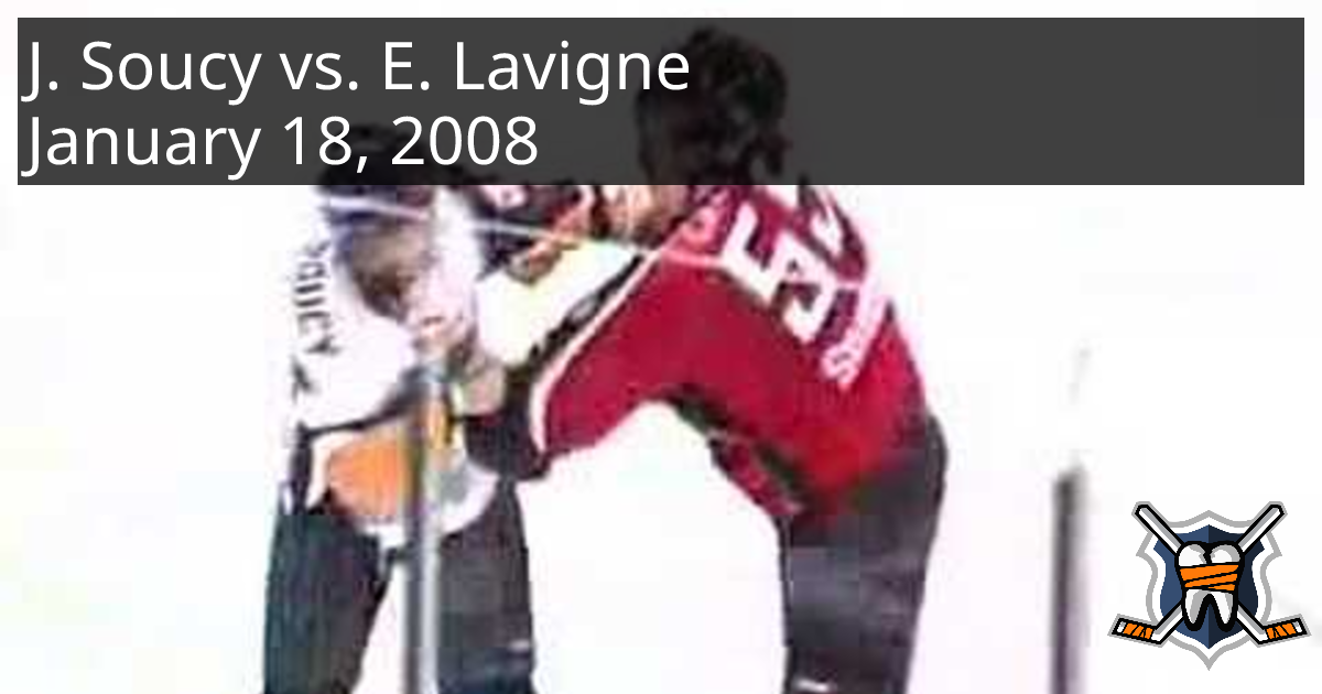 Jean-Philippe Soucy vs. Eric Lavigne, January 18, 2008 - l’Assurancia ...