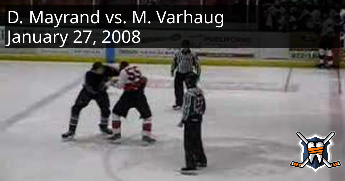 Dean Mayrand vs. Mike Varhaug, January 27, 2008 - Mission de Sorel ...