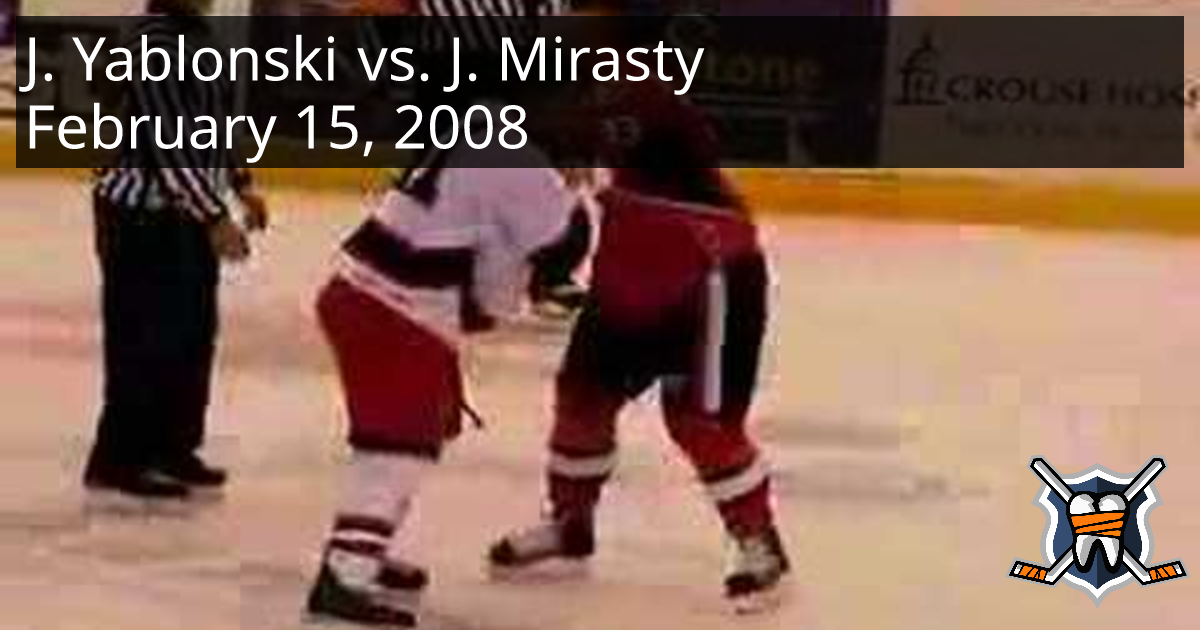 Jeremy Yablonski vs. Jon Mirasty, February 15, 2008 - Binghamton ...