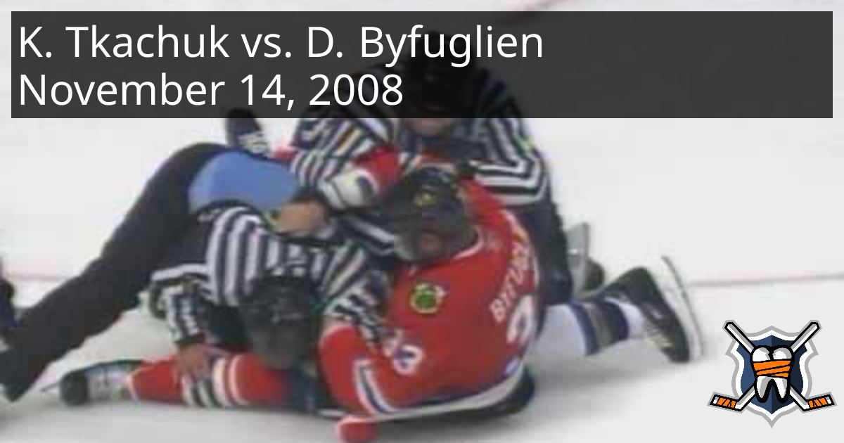 Keith Tkachuk vs. Dustin Byfuglien, November 14, 2008 - St Louis Blues ...
