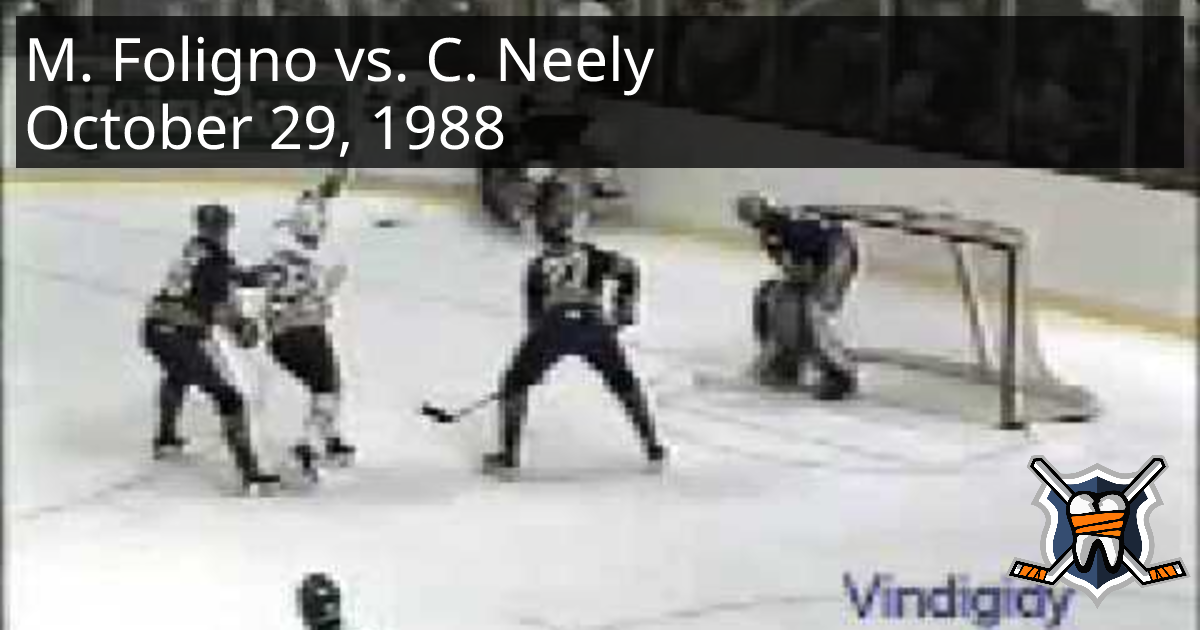 Mike Foligno vs. Cam Neely, October 29, 1988 - Buffalo Sabres vs ...