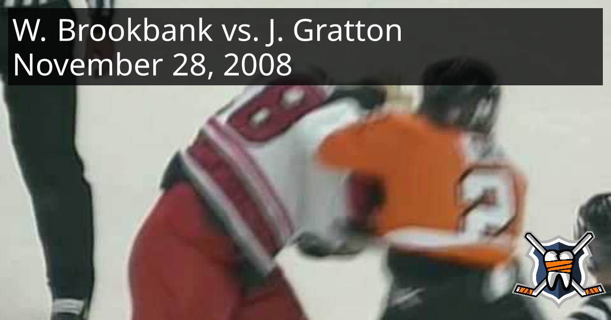 Wade Brookbank vs. Josh Gratton, November 28, 2008 - Carolina ...