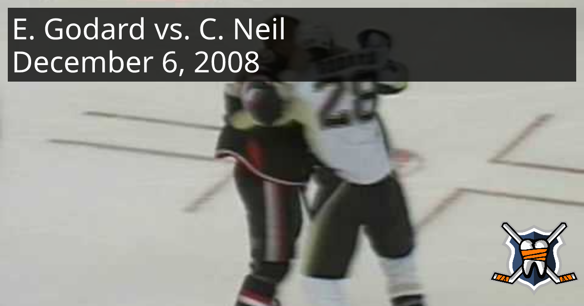 Eric Godard vs. Chris Neil, December 6, 2008 - Pittsburgh Penguins vs ...