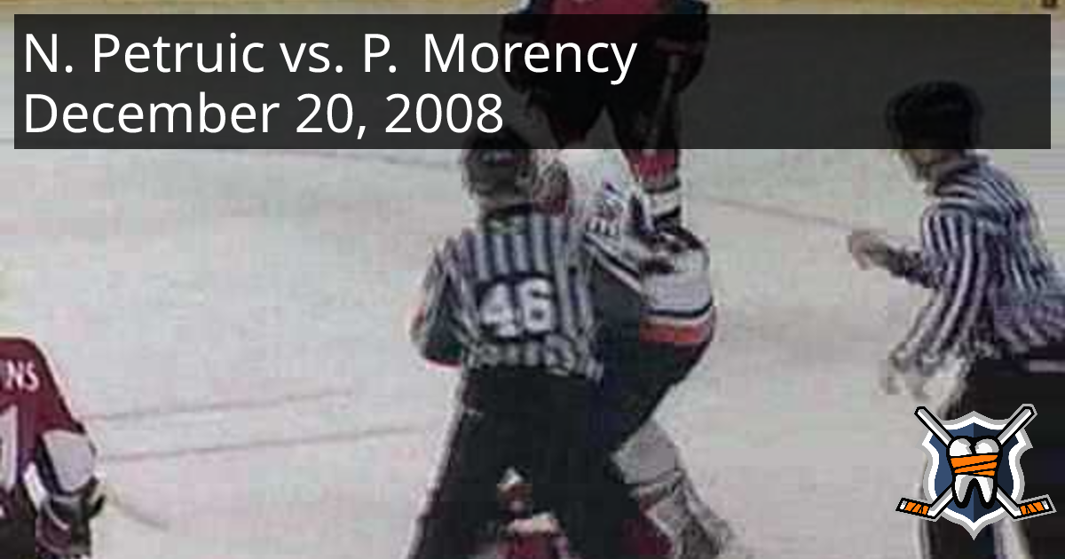 Neil Petruic vs. Pascal Morency, December 20, 2008 - Binghamton ...