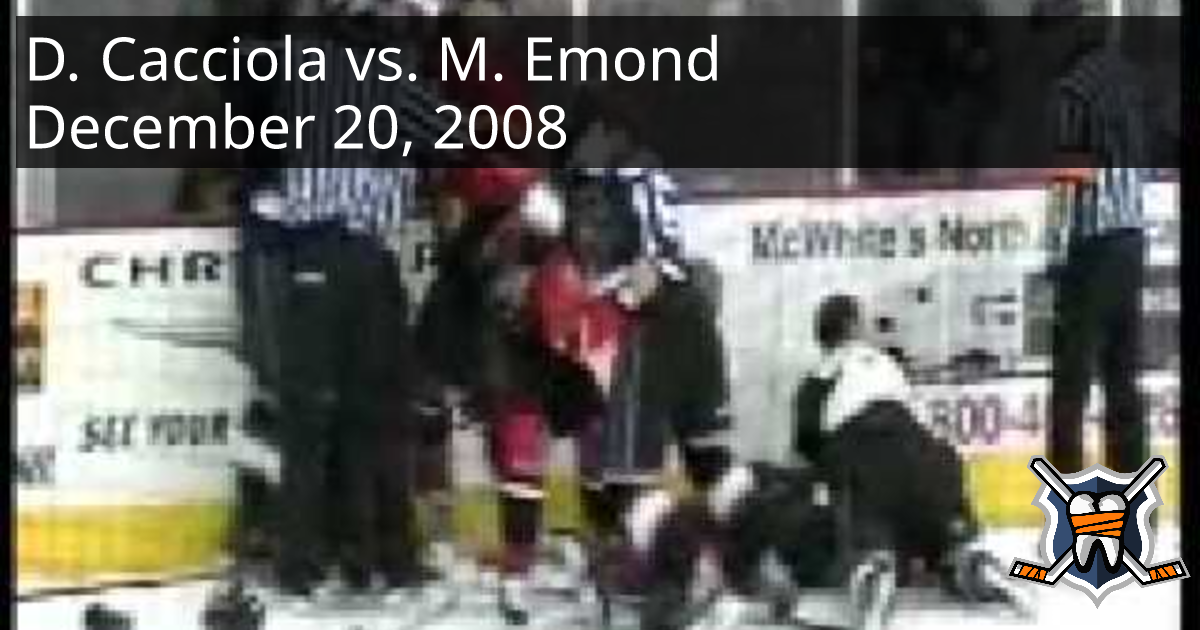 David Cacciola vs. Marco Emond, December 20, 2008 - Fort Worth Brahmas ...