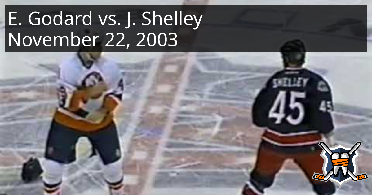 Eric Godard vs. Jody Shelley, November 22, 2003 - New York Islanders vs ...