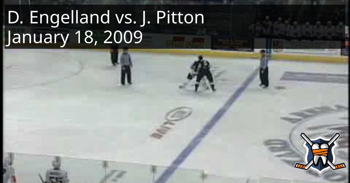 Deryk Engelland vs. Jason Pitton, January 18, 2009 - Wilkes-Barre ...
