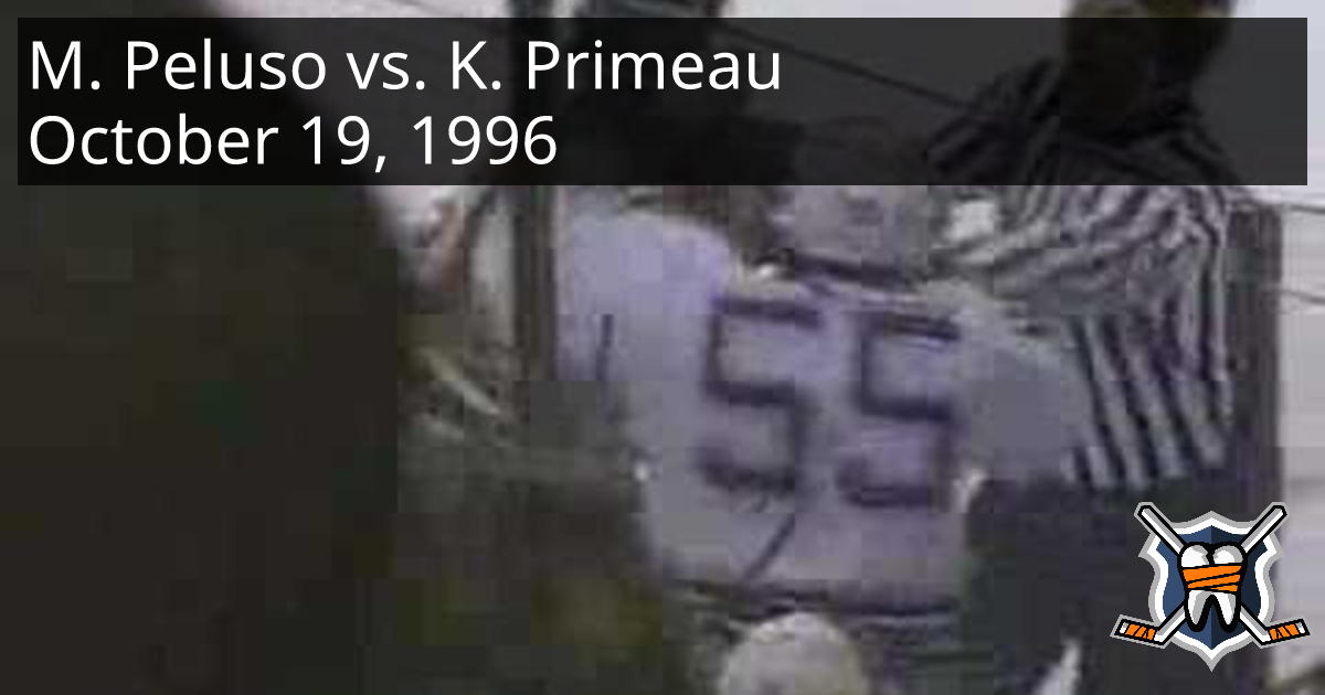 Mike Peluso vs. Keith Primeau, October 19, 1996 - New Jersey Devils vs ...