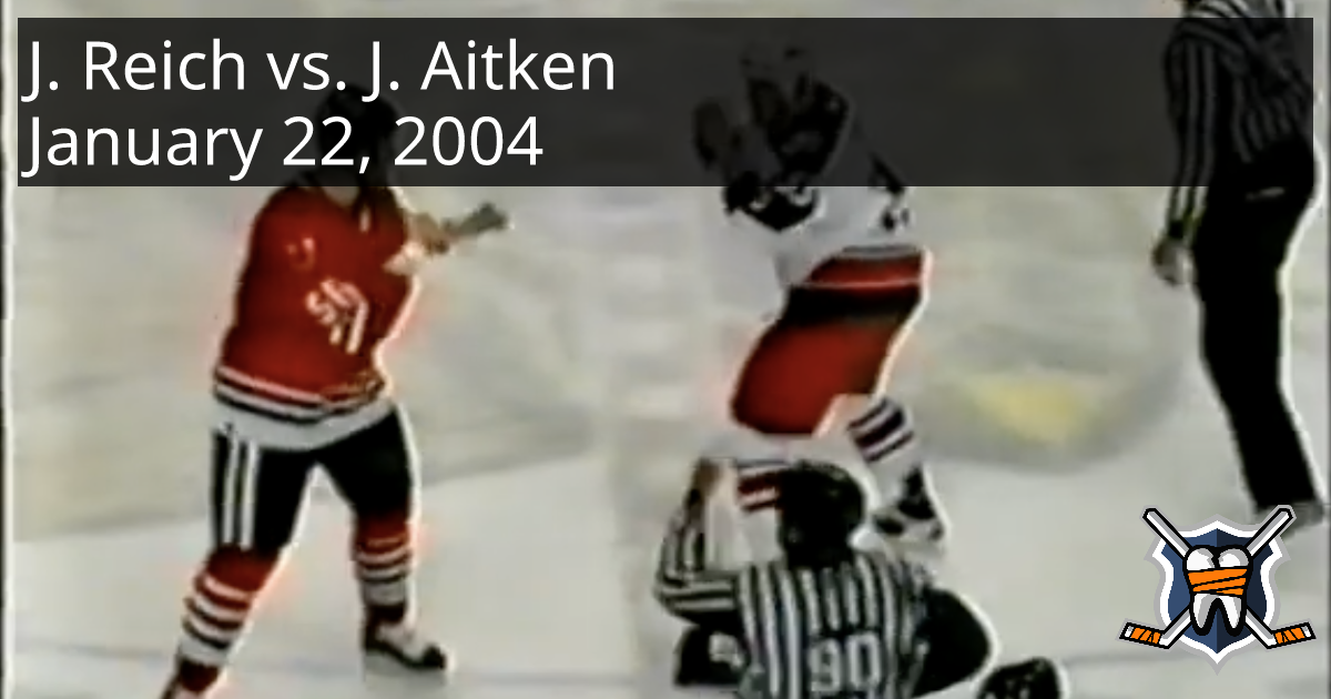 Jeremy Reich vs. Johnathan Aitken, January 22, 2004 - Columbus Blue ...