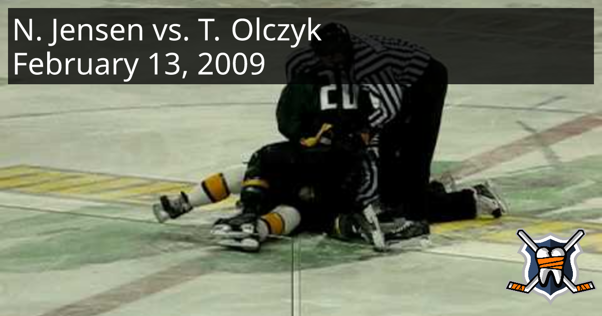 Nick Jensen vs. Tom Olczyk, February 13, 2009 - Green Bay Gamblers vs ...
