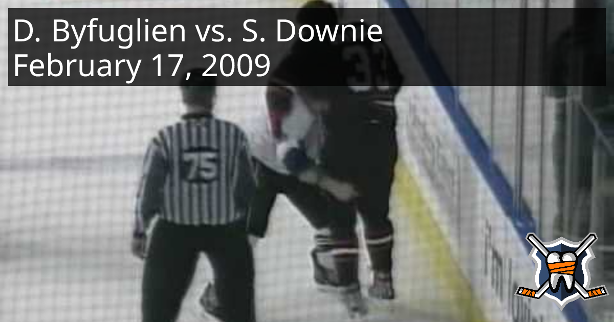 Dustin Byfuglien vs. Steve Downie, February 17, 2009 - Chicago ...