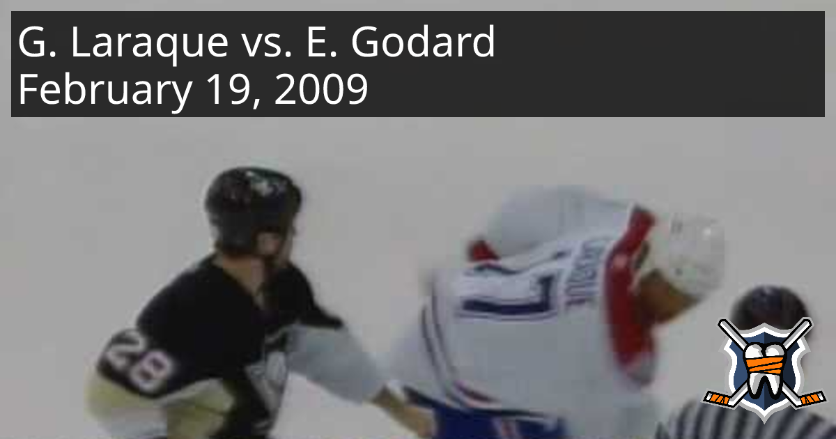 Georges Laraque vs. Eric Godard, February 19, 2009 - Montreal Canadiens ...
