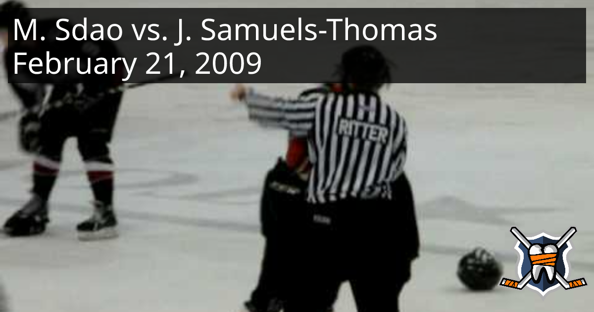 Michael Sdao vs. Jordan Samuels-Thomas, February 21, 2009 - Lincoln ...