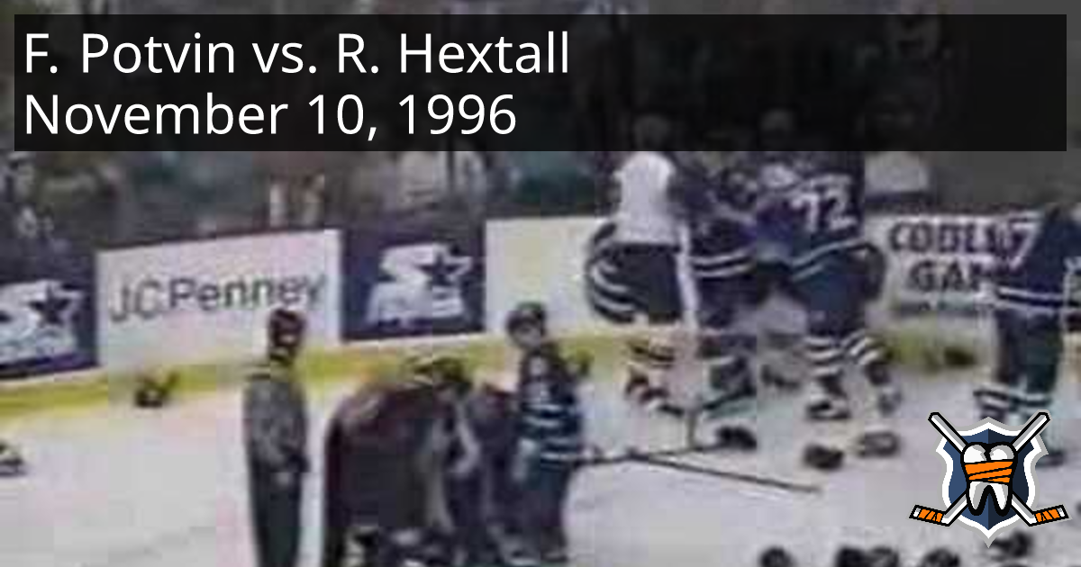 Felix Potvin vs. Ron Hextall, November 10, 1996 - Toronto Maple Leafs ...