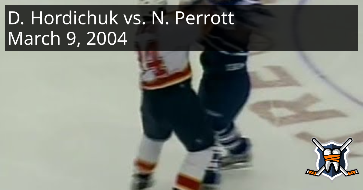 Darcy Hordichuk vs. Nathan Perrott, March 9, 2004 - Florida Panthers vs ...