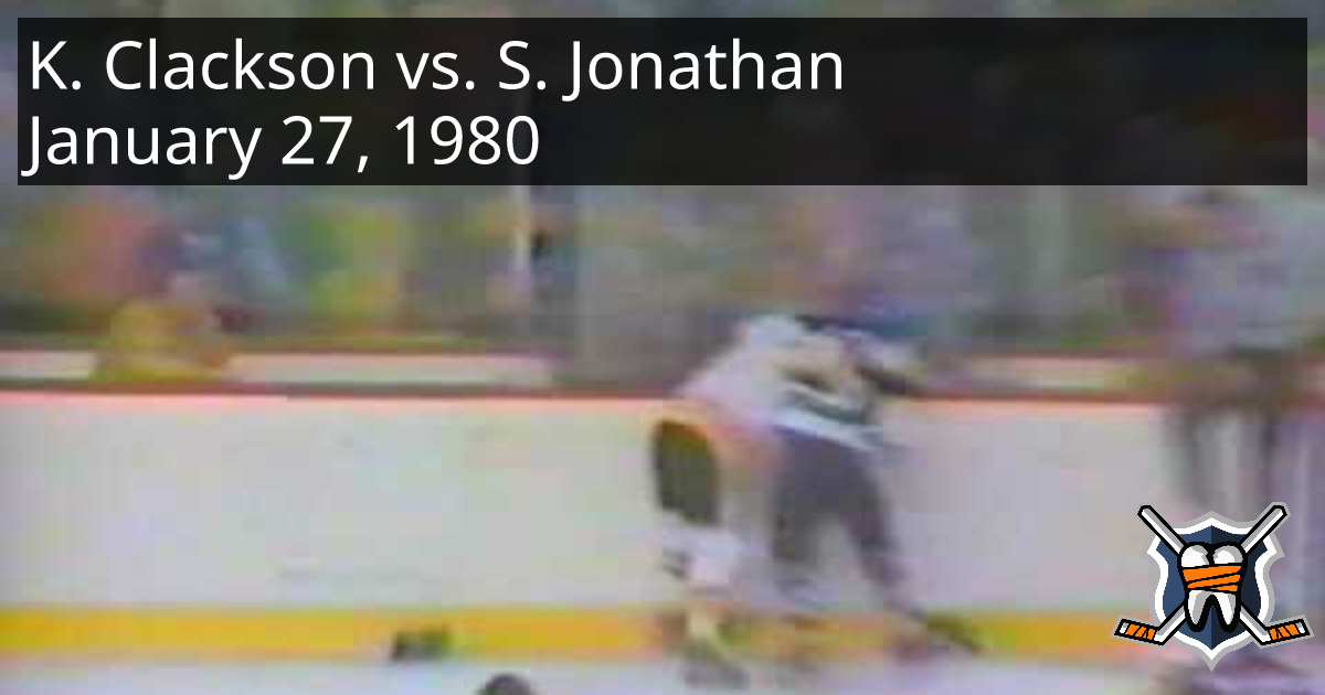 Kim Clackson vs. Stan Jonathan, January 27, 1980 - Pittsburgh Penguins ...