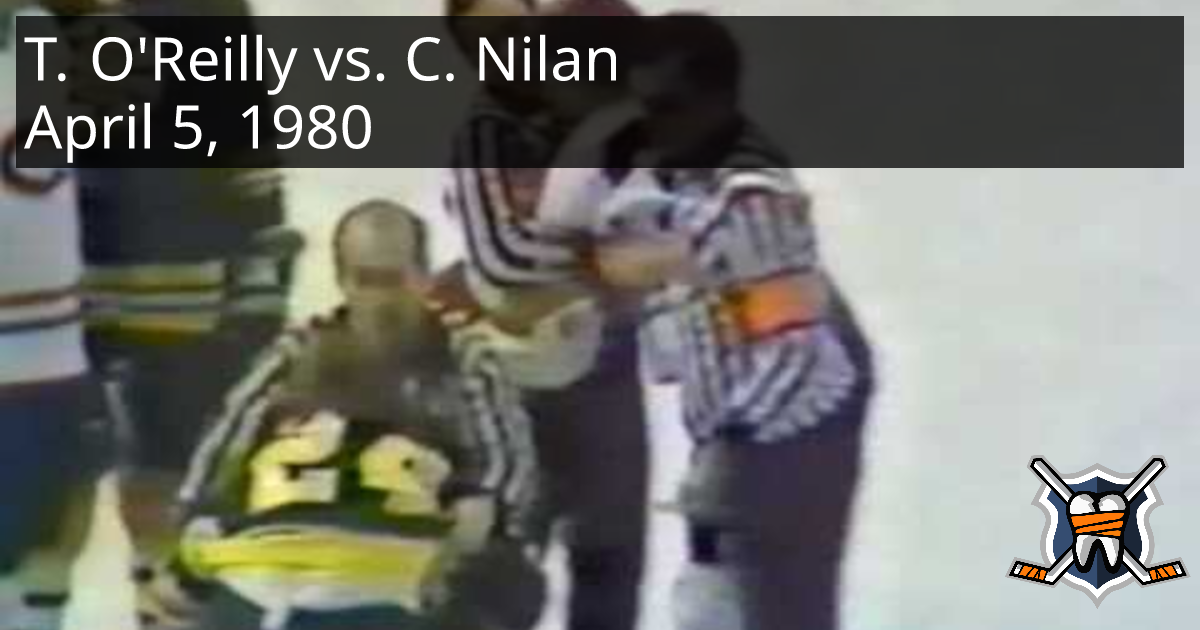 Terry O'Reilly vs. Chris Nilan, April 5, 1980 - Boston Bruins vs ...