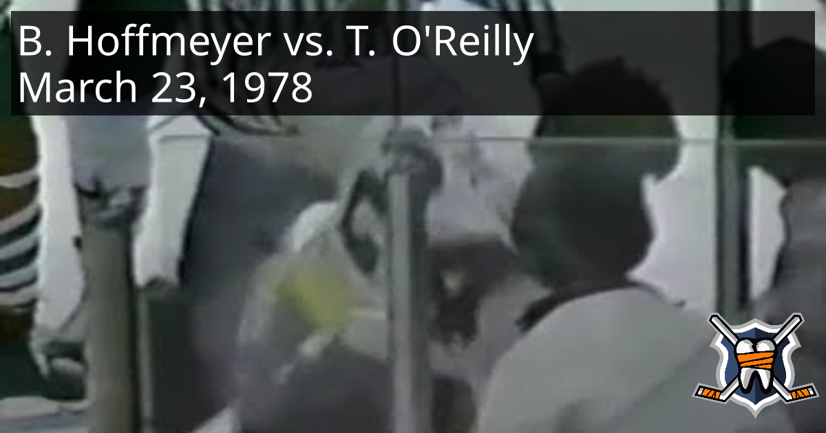 Bob Hoffmeyer vs. Terry O'Reilly, March 23, 1978 - Chicago Blackhawks ...