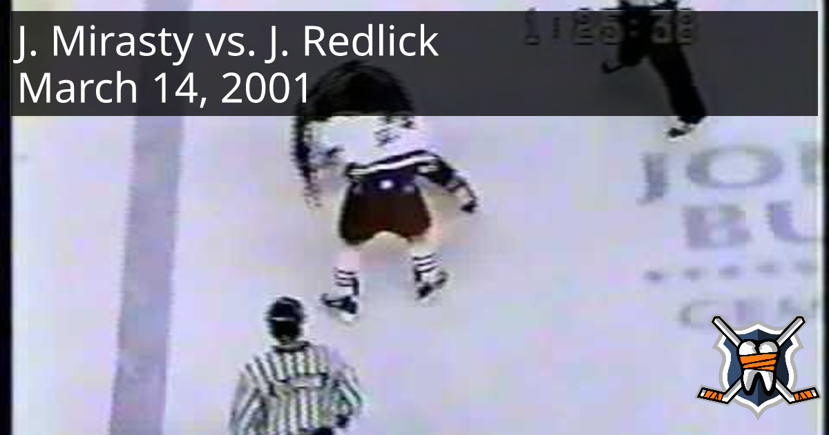 Jon Mirasty vs. Jack Redlick, March 14, 2001 - Tri-City Americans vs ...