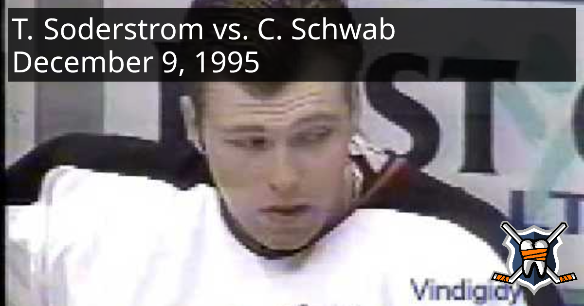 Tommy Soderstrom vs. Corey Schwab, December 9, 1995 - New York ...