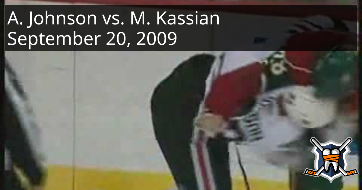 Aaron Johnson vs. Matt Kassian, September 20, 2009 - Chicago Blackhawks ...