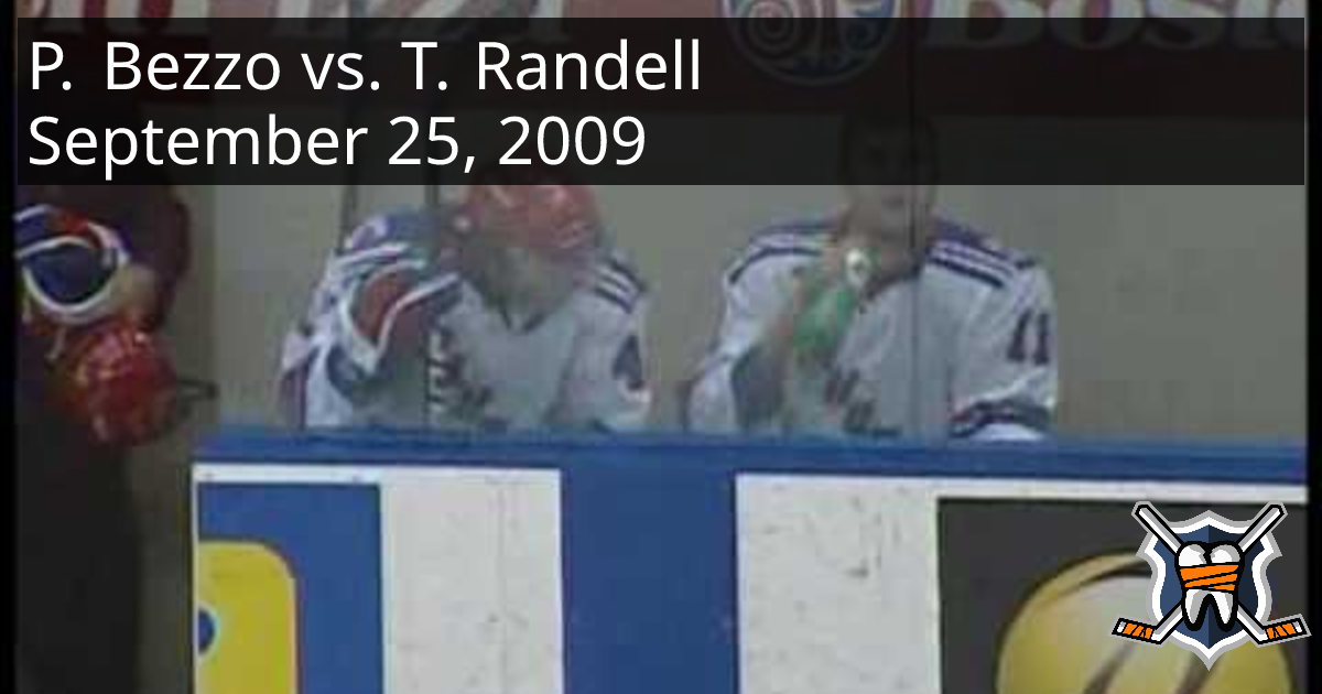 Paul Bezzo vs. Tyler Randell, September 25, 2009 - Owen Sound Attack vs ...