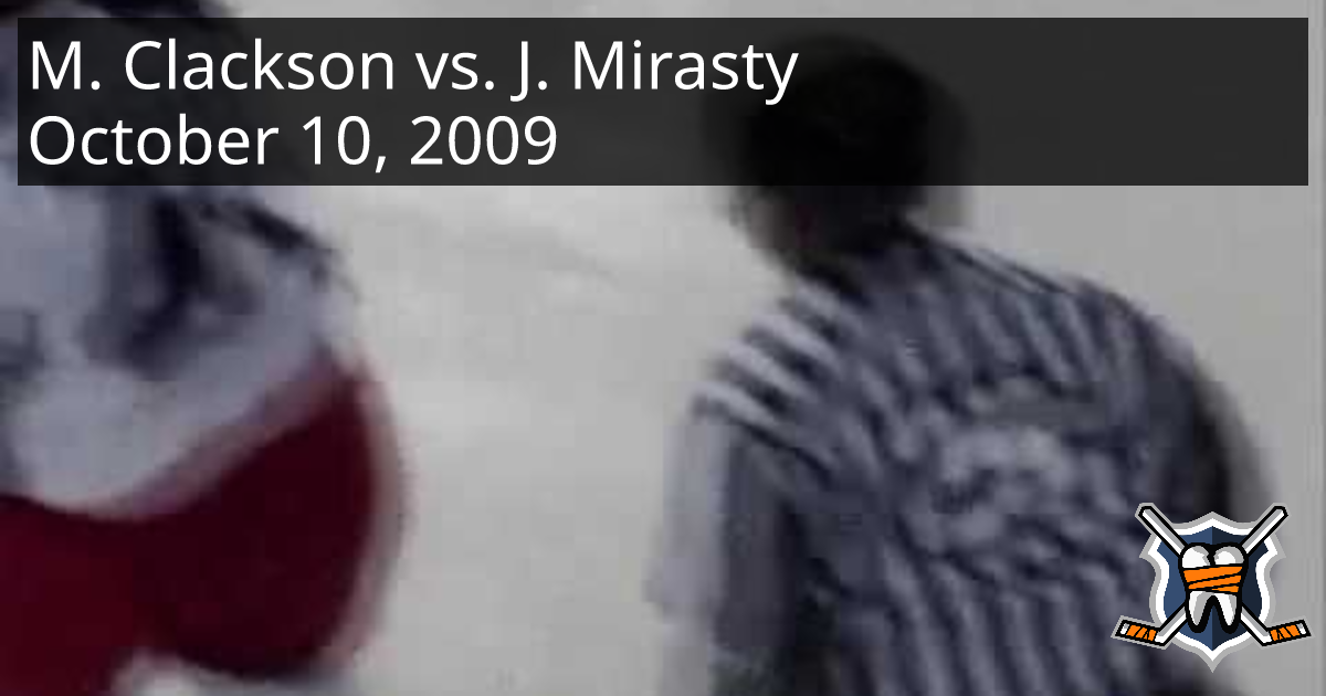 Matthew Clackson vs. Jon Mirasty, October 10, 2009 - Lehigh Valley ...
