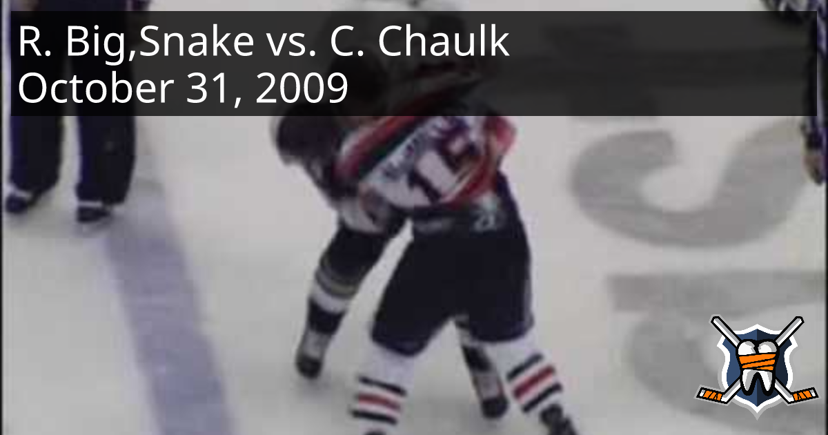 Robin Big Snake vs. Colin Chaulk, October 31, 2009 - Muskegon ...